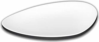 Wilmax England Wilmax WL-992796/A Porzellan Dreieckiger Teller, Weiss, 29cm Länge