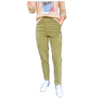 Aeronautica Samt Cargo Hose - - Trousers - Damen - Gr&uuml;n - M