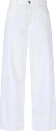 R&oacute;he Femme, Pantalons, Blanc, Taille: 34 FR Wide Pantalons