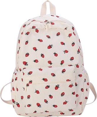 Generic Joli sac &agrave; dos en velours c&ocirc;tel&eacute; avec plusieurs poches, sac esth&eacute;tique, d&eacute;contract&eacute;, l&eacute;ger, pour femmes, filles, sac &agrave; dos pour la rentr&eacute;e universitai