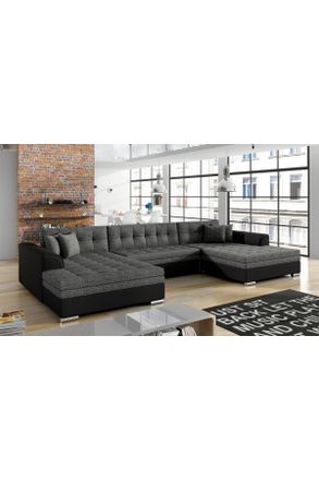 MID.YOU Mid.you Wohnlandschaft, Anthrazit, Schwarz, Textil, 5-Sitzer, 359x165 cm, Made in EU, Wohnzimmer, Sofas & Couches, Wohnlandschaften