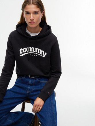 Tommy Jeans Kapuzensweatshirt TJW REG ESS LOGO 1 HOODIE EXT Baumwolle