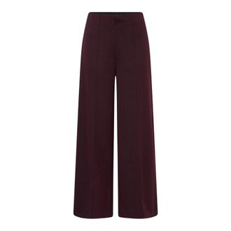 Ichi Ichi - Pantalon large - Femme - Pantalons - Brun - Taille: 36 FR