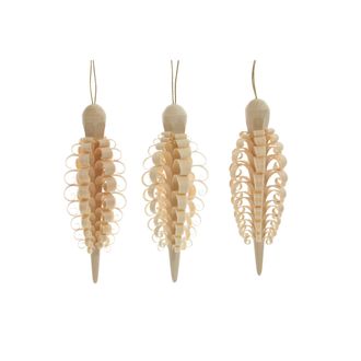 Rudolphs Schatzkiste Baumbehang Zapfen 3er Set BxHxT=8x3x3cm NEU Weihnachten Baumschmuck Holzschmuck Holz Seiffen Erzgebirge Strauchbehang Dekoration