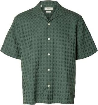 Selected Chemise manches courtes &agrave; carreaux en coton