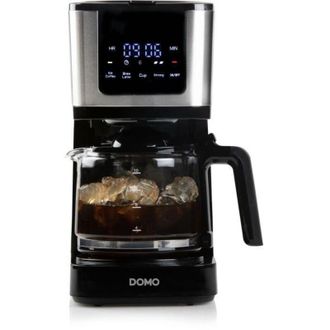 Domo Cafetiere filtre - DOMO - DO733K - 900 W - 4 a 10 tasses - Ecran LCD - 3 intensit&eacute;s - Noir