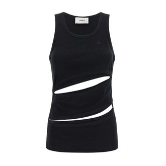 Coperni Spiral Tank Top - - Tops - Damen - Schwarzk - S