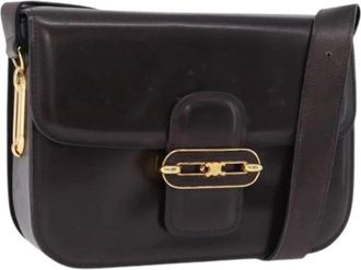 Celine Sac bandouli&egrave;re vintage Pre-owned - Femme - Pre-owned - Brun - Taille: ONE Size