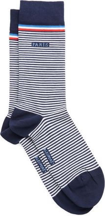 Bleuforêt Chaussettes rayées en coton