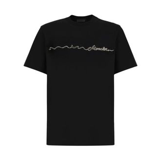 Moncler Moncler T-Shirts und Poloshirts - - Tops - Damen - Schwarzk - S
