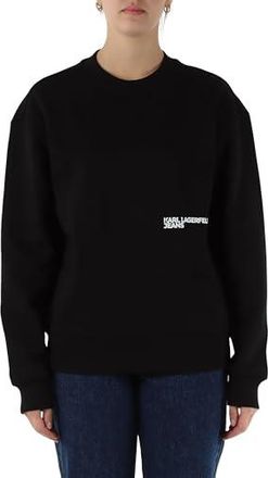 Karl Lagerfeld Femme Sweat Karlism Relaxed Coupe Relaxed, Noir, S