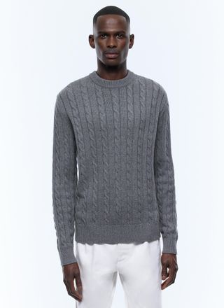 Fursac Pull &agrave; torsades en laine et coton - Taille XXL - Homme