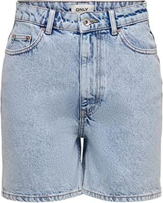 Only Short pour Femme, Bleu Clair (Denim Bleu Clair), XS