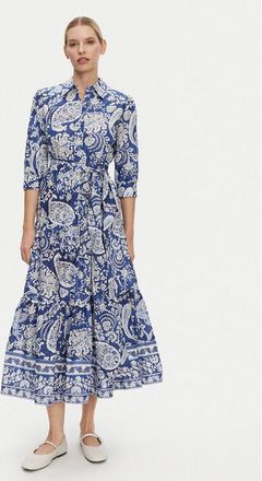 Luisa Spagnoli Hemdkleid Pandoro 542129 Blau Regular Fit