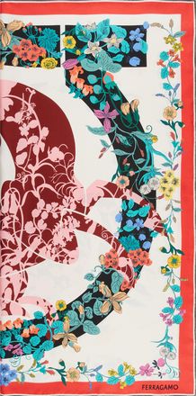 Ferragamo Ferragamo Seidentuch weiss