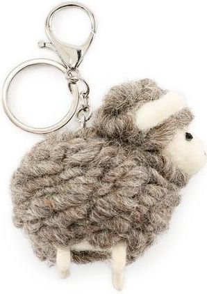 Au Printemps Paris Porte-cl&eacute;s forme mouton en laine