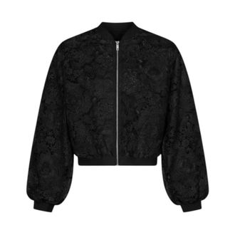 John Richmond Homme, Vestes, Noir, Taille: 38 FR Bomber en dentelle