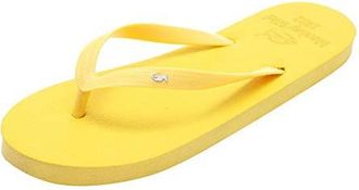 Generic Sandales plates pour femme - Style boh&egrave;me - Chaussures de plage - Sandales de loisirs - Avec semelle souple - Chaussures d&eacute;t&eacute; &agrave; strass - Sandales d&eacute;t&eacute;