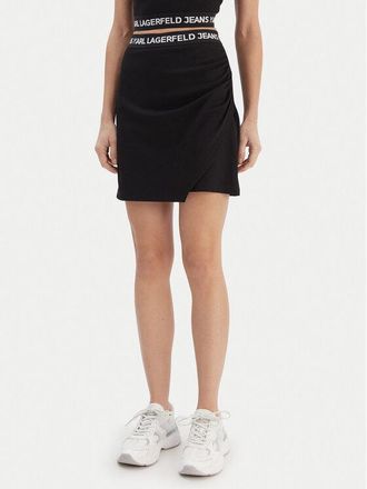 Karl Lagerfeld Minirock B1W12022 Schwarz Regular Fit