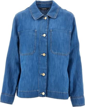 Max Mara Femme, Blouses et Chemises, Bleu, Taille: 38 FR Camicia Galante