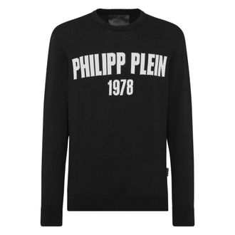Philipp Plein Pullover Rundhals - - Knitwear - Herren - Schwarzk - 2XL