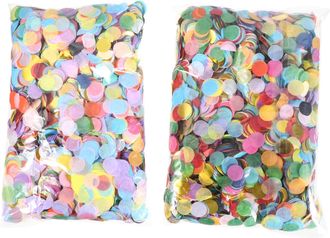 Cabilock VICASKY Bunte Papierkonfetti Rund 2 Satz Je 100g Partykonfetti f&uuml;r Tischdekoration Hochzeits und Geburtstagsdeko Farbenfrohe Seidenpapierkreise f&uuml;r Ba