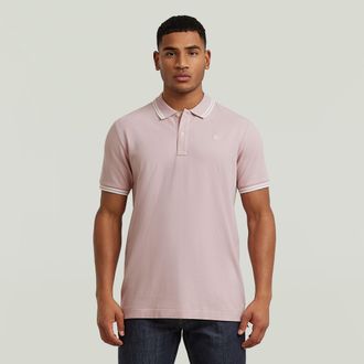 G-Star Dunda Slim Stripe Poloshirt - Pink - Herren