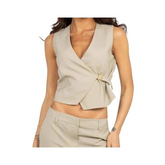 Pantaloni Torino Femme, Blouses et Chemises, Beige, Taille: 40 FR Freddo Jacket