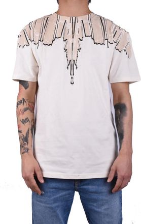 Marcelo Burlon Homme, Tops, Blanc, Taille: S T-Shirt