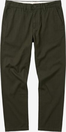 Knowledge Cotton Apparel Herren vegan Hose Chuck Regular Herringbone Forest Nachtgr&uuml;n