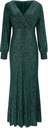 Generic Robe longue de plage pour femme - Imprim&eacute; &eacute;paule - Robe longue &eacute;vas&eacute;e - Grande taille, GN1., XXL