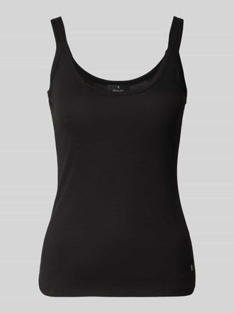Monari Tanktop mit Rundhalsausschnitt und Label-Detail