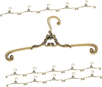 Cabilock 30 Stück Teiliges Mini Metall Kleiderbügel für Puppenkleidung Robuste Miniatur Hänger für Puppenhaus Zubehör Kompakt und Tragbar für Bastelprojekte un