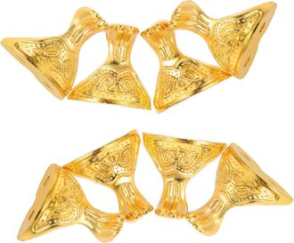 Artibetter 8 Stück Teiliges Zinklegierung Boxfüße mit Retro-Verzierungen Stabile Eckschutzfüße für Schmuck Geschenkboxen Vintage Metallbeine für Möbel und Dekora