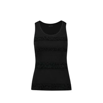 Simone Rocha R&uuml;schen Tank Top aus Baumwolljersey - - Tops - Damen - Schwarzk - S