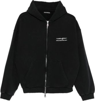 Cole Buxton Homme, Sweatshirts et sweats &agrave; capuche, Noir, Taille: XL SweaT-shirt zipp&eacute;