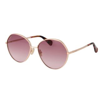 Max Mara Sonnenbrille aus Metall in Ros&eacute;gold