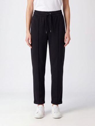 Brunello Cucinelli Pantalon de jogging en coton stretch taille haute avec cordon