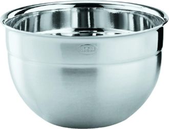 Rösle Schüssel hoch, Hochwertige formschöne Edelstahlschüssel zur Zubereitung und Aufbewahrung von Speisen, 8.5 liters, Edelstahl 18/10, Spülmaschinengeeign