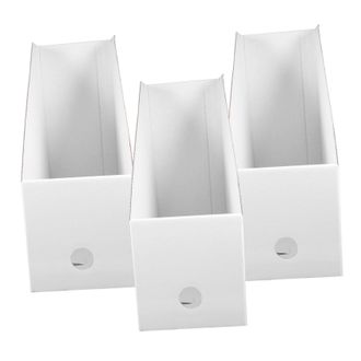 TOPBATHY 3 Stück Schreibtisch Organizer Dokumentenhalter aus Papier Wiederverwendbare Buchstützen und Ablage für Büro Schule Studium Platzsparende Aufbewahrung