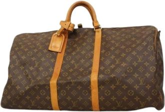 Louis Vuitton unisex, Pre-owned, Brun, Taille: ONE Size Pre-owned Keepall Bandouli&egrave;re 60 Boston Bag
