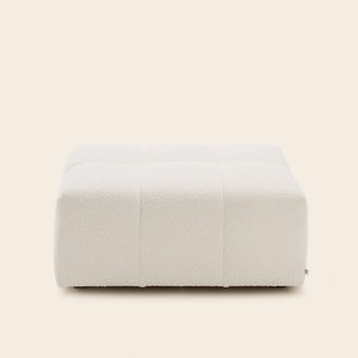 Madura Pouf Modulable Uberto Sym &eacute;cru boucl&eacute; - ECRU