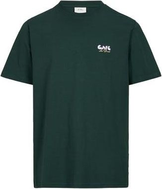 Les Deux T-shirt droit imprim&eacute; &agrave; broderies en coton