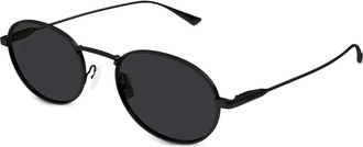 Saint Laurent Eyewear lunettes de soleil à monture ovale - Noir