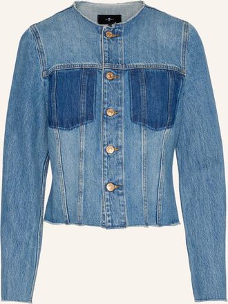 7 For All Mankind Denim Vicky Jacket blau