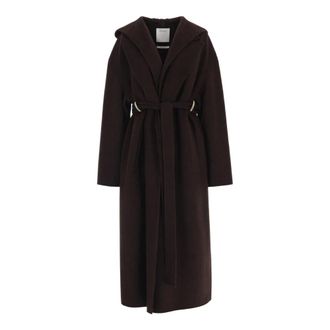 Sportmax Belted Manteaux - Femme - Manteaux - Brun - Taille: 36 FR