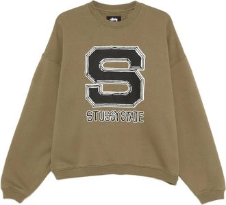 St&uuml;ssy sweat &agrave; logo imprim&eacute; - Vert