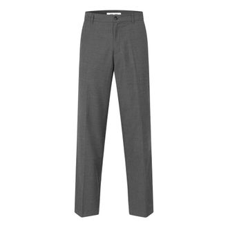 Sams&oslash;e & Sams&oslash;e Eco Wool Blend Straight Hosen - - Trousers - Herren - Grau - XL