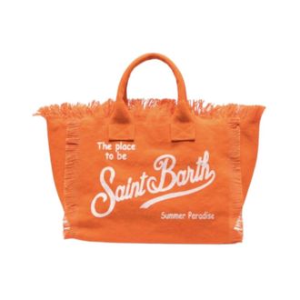 MC2 Saint Barth Femme, Sacs, Orange, Taille: ONE Size Sac Cabas en Toile