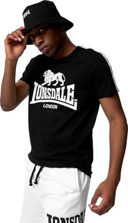 Lonsdale Sheviock T-Shirt, Noir, M Hommes